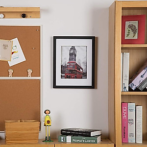 Muzilife 5x7 Shadow Box Frame 2-Pack Wood 3D Picture Frame with Glass Cover Display Case for Wall-Hanging or Free-Standing Picture Showcase, Black