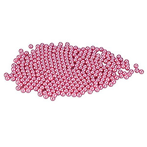 Bead Decoration, Artificial Pearl Smooth 2Colors Glossy Color for Decorations for Makeup Organizer(Pink)