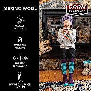 Darn Tough 1891-C-9003-04 Polar Bear OTC Midweight with Cushion Blue Medium