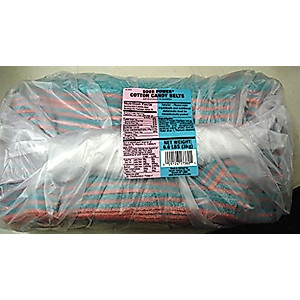 Sour Power Unwrapped Belts, Cotton Candy Bulk Belts, 6.6 Pound, 105.6 Ounce