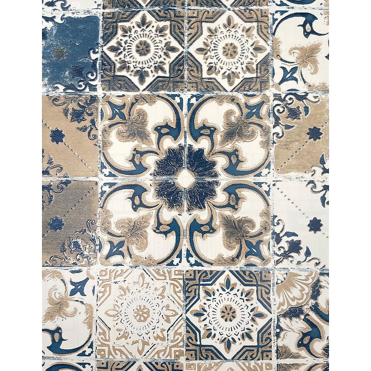 Yifely Classic Blue Shelving Paper Self-Adhesive Drawer Liner Waterproof Redo Shelf Dividers Lockable Box 17.7 Inch by 9.8 Feet