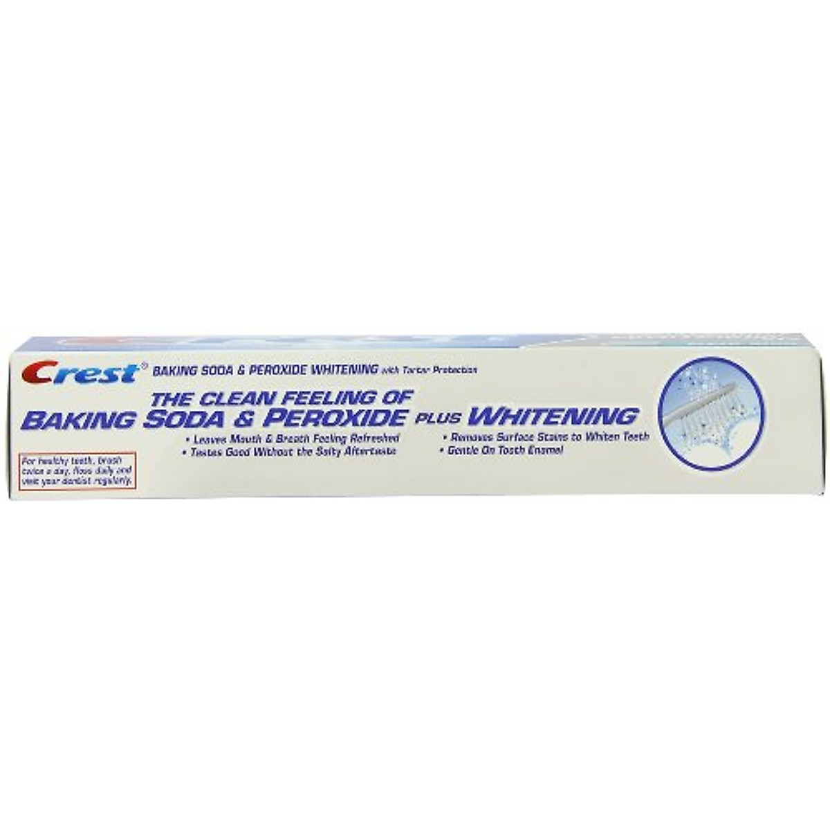 Crest Baking Soda And Peroxide Whitening With Tartar Protection Fresh Mint Flavor Toothpaste 8.2 Oz (Pack of 6)