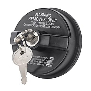 ZONFANT Locking Gas Cap W/2 Keys, Lock Fuel Cap Compatible With Chevy Honda Nissan Acura Mazda Cadillac GMC Vehicle 4Runner FJ Cruiser Silverado Camaro And More, Replace#10504 77300-47020