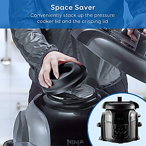 Lid Holder Lid Stand Accessories Compatible with Ninja Foodi Pressure Cooker and Air Fryer 6.5 Quart and 8 Quart (Patent Pending) (Lid holder)