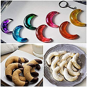 2Pcs Silicone Ice Cube Tray Mold Moon Chocolate Moulds Baking Tool Ice Making Mold for Kids Party Soap Mold Jewelry Kit