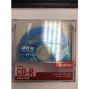 Imation CD-R Media 48x 700MB 80min Blank Media CD-R Discs (10 Pack)