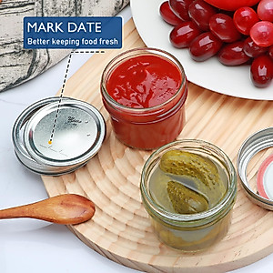 4 oz Glass Bottle with Lid, Mason Jars, Home Storage, Kitchen Storage, Condiments, Sauces, DIY Spice Bottle, Gift Giving,Pack of 16