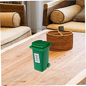 Unomor Garbage Can Desk Trash Can Mini Tiny Trash Can Trash Can for Home Kawaii Bedroom Decor Mini Desk Trash Can Desk Garbage Bucket Desktop Storage Can Mini Trash Can for Desk Waste Can