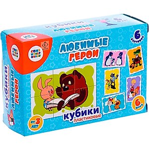 AEVVV Building Blocks Puzzles Russian Soviet Soyuzmultfilm Cartoons - Русские мультики - Cubes for Stacking Learning Puzzles