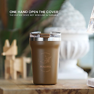 TANANA 14 Oz Stainless Steel Vacuum Insulated Tumbler with Lids [Travel Mug], No Leaking, Double Wall Water Coffee Cup for Home, Office, Outdoor Works Great for Ice Drinks and Hot Beverage