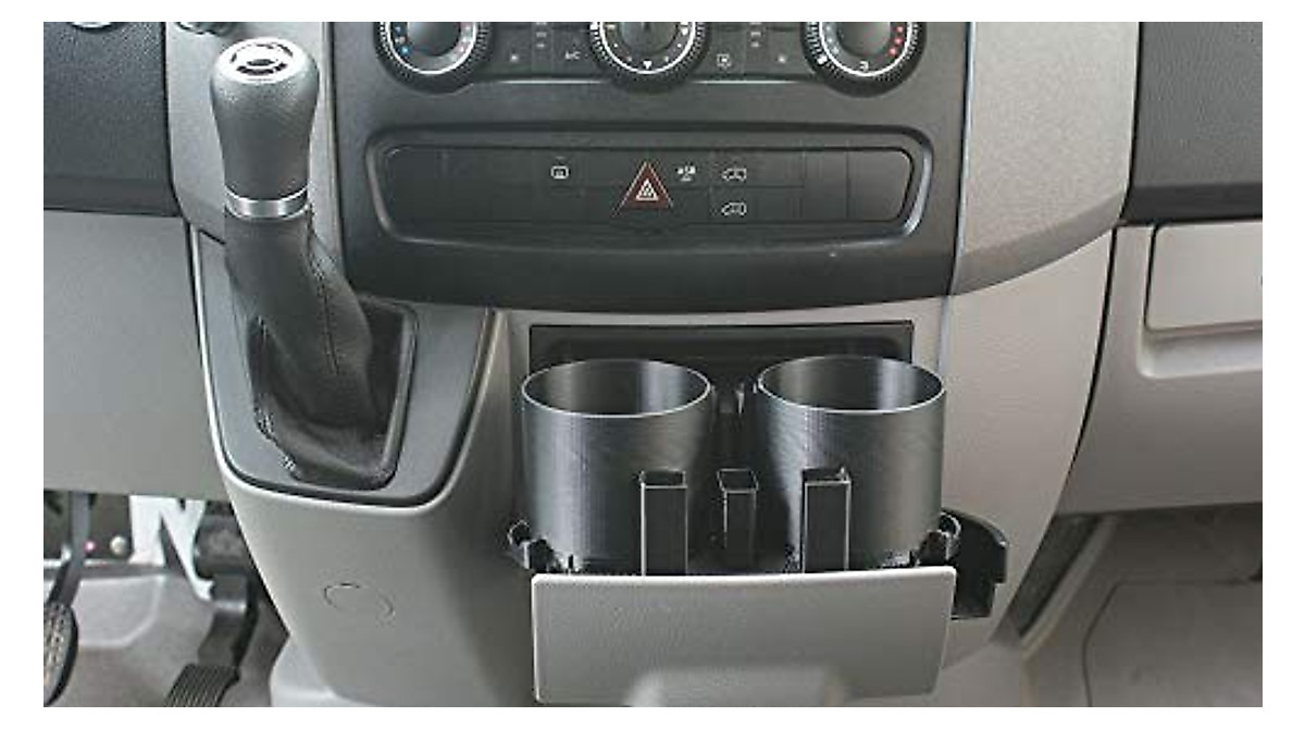 Sprinter Van Zone Cup & Smartphone Holder Deluxe - Custom Fit Organizer