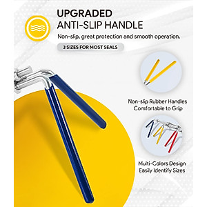 3 Pack Hydraulic Seal Installation Tools, Hydraulic Cylinder Piston Repair Seal Kit, U-Cup Rod Seal Installation Tool Kits Upgraded Seal Twistor Install Tool Set