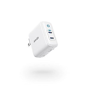 iPhone Charger USB-C, Anker 36W 2-Port PIQ 3.0, PowerPort III Duo Type C Foldable Fast Charger, Power Delivery for iPhone 12/12 Mini/12 Pro/12 Pro Max/11/XR, Galaxy, Pixel, iPad Pro and More