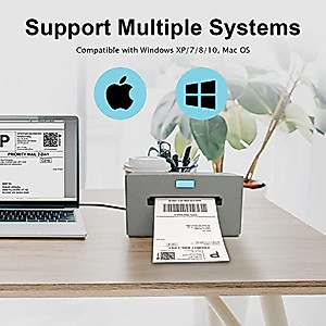 Forc Thermal Label Printer for Shipping Packages, Shipping Label Printer for Small Business, 4x6 Thermal Printer for Shipping Labels from Shipstation, Ebay, UPS, Amazon