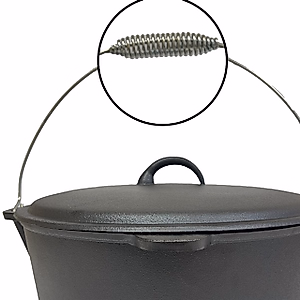 Cuisiland Seasoned 12 Quart 14 inch Cast Iron Dutch Oven Dome Lid