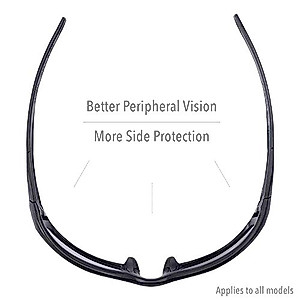 Uvex by Honeywell Hypershock Safety Glasses, Black Frame with Clear Lens & HydroShield Anti-Fog Coating (S2940HS) 5.6 x 1.7 inch