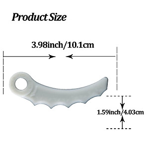 10Pcs Lawn Trimmer Plastic Blades for Knives 198426-9 198383-1 DUR368AZ DUR369AZ DUR368LZ Cutter Head 255mm Cordless Grass Strimmer Replacement Parts