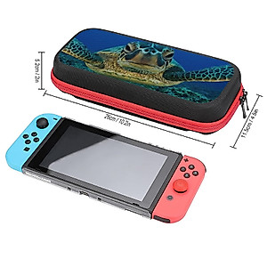 Huge Sea Turtle Travel Carrying Case Game Bag for Nintendo Switch Console Accessories Holds 20 Game Card Bag