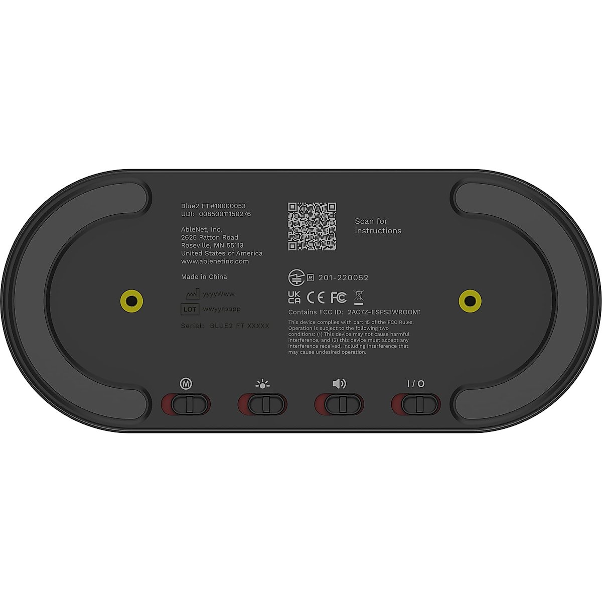 AbleNet Blue2 FT - FeatherTouch Activation: Wireless Switch Access for iPad, Computer, and Mobile Devices - Product Number: 10000053