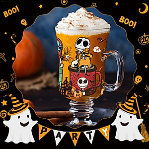 UV DTF Cup Wrap Transfer Stickers for Glass, 9 Sheet Cartoon Rub on Transfers for Crafting, UV DTF Transfer Waterproof Sticker for 16OZ Libbey Glass Cups Furniture Craft Wood DIY Crafts (Jack＆Rose)