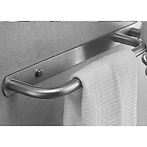 -Shelf Bath Racks,Shower Corner Stainless Steel Barber Shop Towel Shelf Wall Bathroomtoilet Punching Bathroom Shelves,Bathroom Balcony Shelves/B