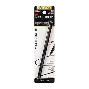 L’Oréal Paris Infallible Matte-Matic Mechanical Eyeliner, Deep Brown, 0.01 oz.