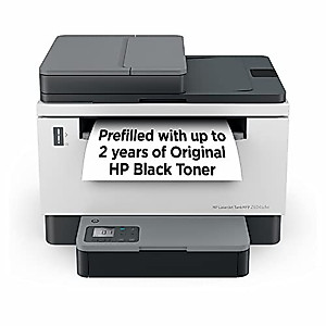 HP LaserJet Tank MFP 2604sdw Wireless Black & White Printer Prefilled With Up to 2 Years of Original HP Toner (381V1A)