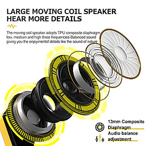 INI Wireless Earbuds Bluetooth 5.3 Headphones, Hands-Free Calls, Pure Bass and Premium Sound with Music & Game, 35ms Ultra Low-Latency Gaming Earphones