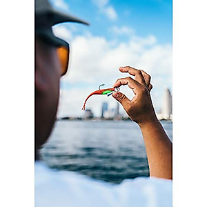 Berkley Gulp! Jerk Shad Saltwater Fishing Soft Bait, Chartreuse Pepper Neon, 5in