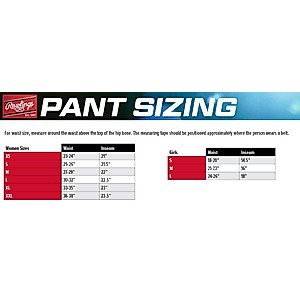 Rawlings womens Classic Women s launch pant, Black, Small US
