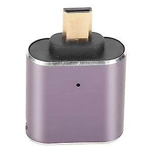 VINGVO Micro HD to HD Converter, Aluminum Alloy Female HD to Micro HD Adapter, Wide Applicability, Support 8K for Computers for Monitors