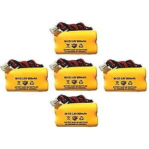 Lowes OSA230 3.6v 900mAh Battery Replacement Exit Sign Emergency Light NiCad Unitech 6200RP Lowes 253799 Unitech AA900MAH 6200-RP Unitech LEDR-1