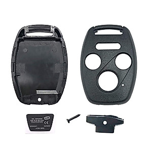 Horande Replacement Key Fob Cover Case fit for Honda 2003-2014 Accord 2006-2013 Civic 2009-2015 Pilot 2005-2006 CR-V Ridgeline Odyssey Keyless Entry Remote Key Fob Shell