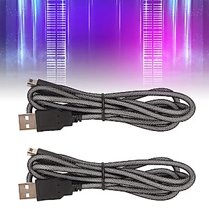 Septpenta 2Pcs 5ft 3DS/ 2DS USB Charger Cable, Supports Playing While Charging, Portable Power Charging Cord Cable for 2DS 3DS 3DS XL New 3DS New 3DS XL New 2DSXL NDSI NDSI LL