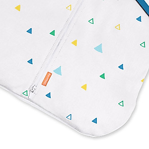SwaddleMe Room to Grow Swaddle - 0-6 Months, 1-Pack (Triangle Sprinkles) Baby Swaddle Wrap Grows with Baby, Transitioning to Arms Out Sleep to Safely Roll and Self-Soothe