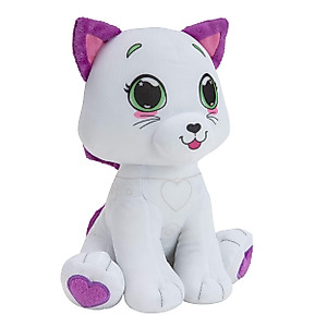 Crayola Deluxe Color ‘N Plush Kitty, 10” Stuffed Animal - Draw, Wash, Reuse – with 2 Ultra-Clean Washable Fine Line Markers, 1 Broad Line Marker, 1 Washable Stamp Marker