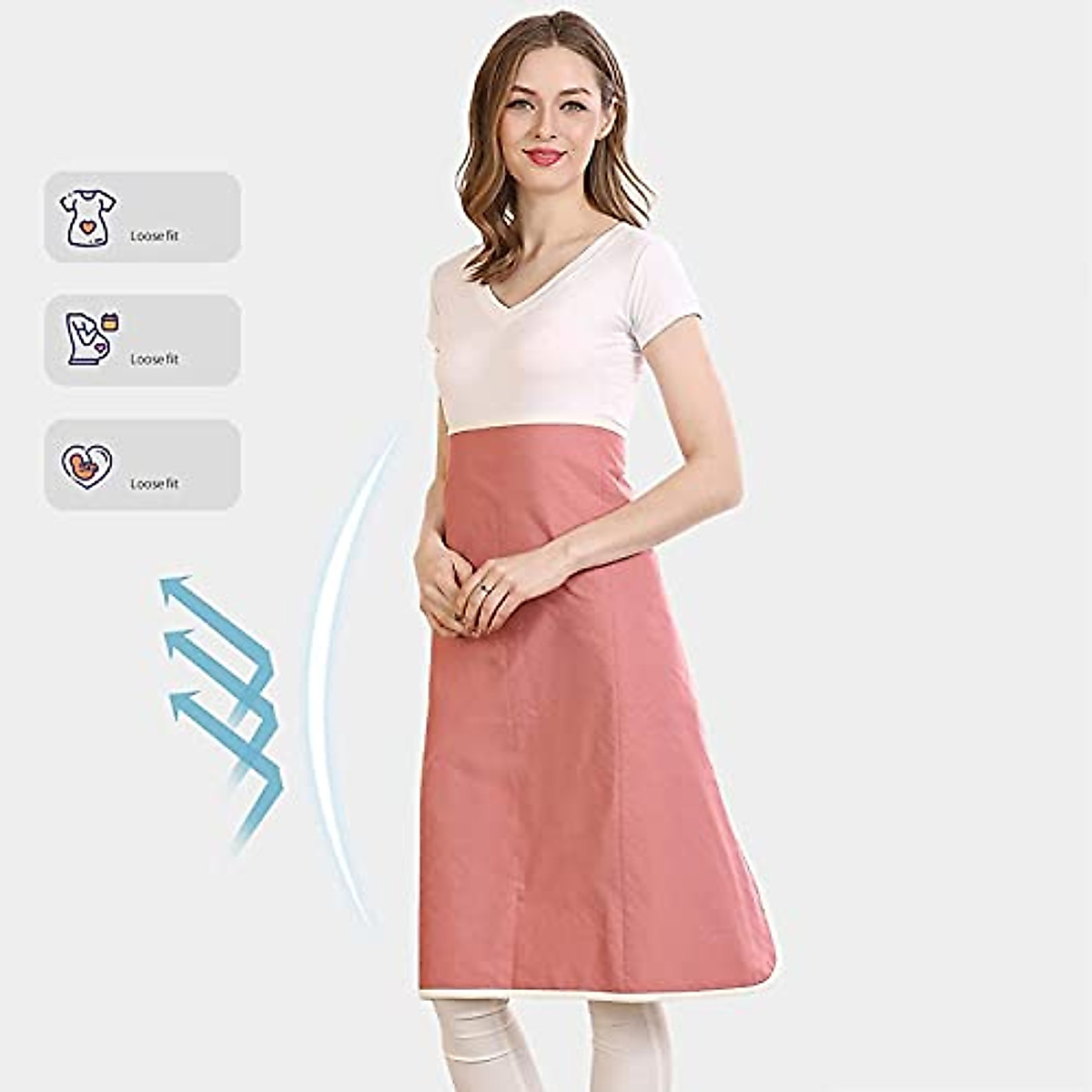 Wzglod 5G Anti-Radiation Pregnant Blanket Radiation Protection Cotton Blanket Maternity Baby EMF Shield Shield Soft and Breathable,A