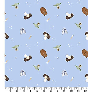 Rebel Dreams Blue Fabric by The Yard or Half Yards 100% Cotton (Full Yard(36 43))