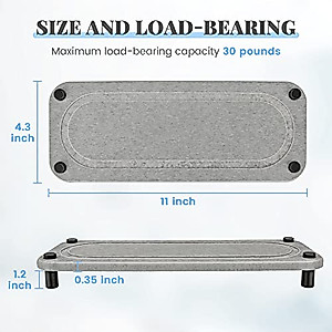 kickic Instant Dry Sink Organizer Bathroom,Water Absorbing Stone Tray For Sink,Fast Drying Stone Sink Tray,Fast Drying Sink Caddy(Light Grey)