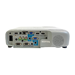 Epson PowerLite 108 3LCD Projector 3700 ANSI HD 1080p LAN H860A USB A/B Bundle HDMI Cable Power Cable Remote Control