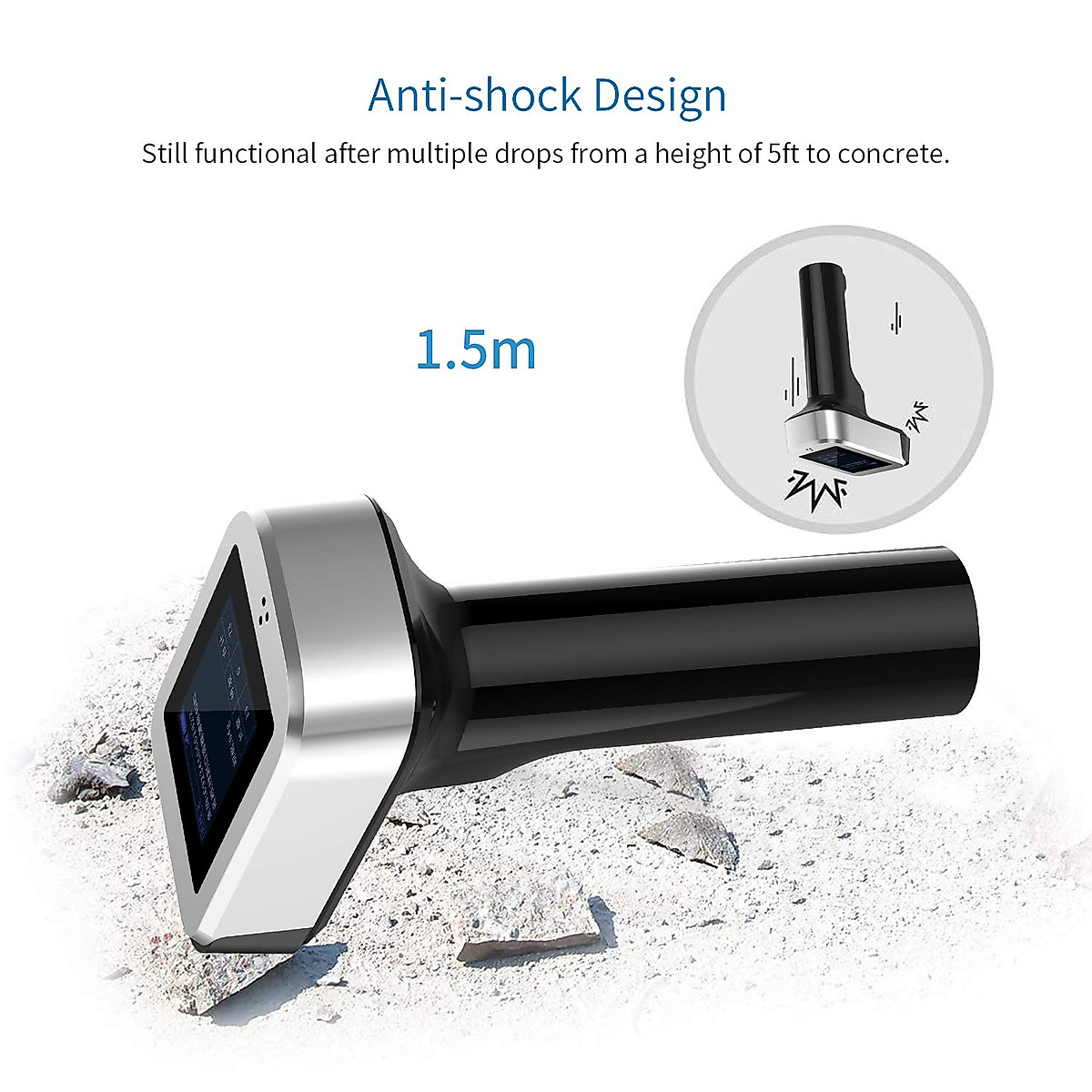 Symcode 2D QR Bluetooth Barcode Scanner with Screen Display with Charging Base,3 in 1 Compatible with Bluetooth & 2.4GHz Wireless & Wired Connection with 1.8 inch TFT Color LCD Screen