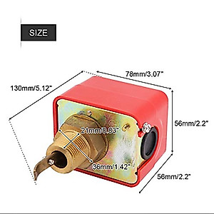 Water Flow Switch Automatic Control Flow Sensor Switch R3/4 Thread Paddle Type Liquid Water Oil Flow Sensor Switch