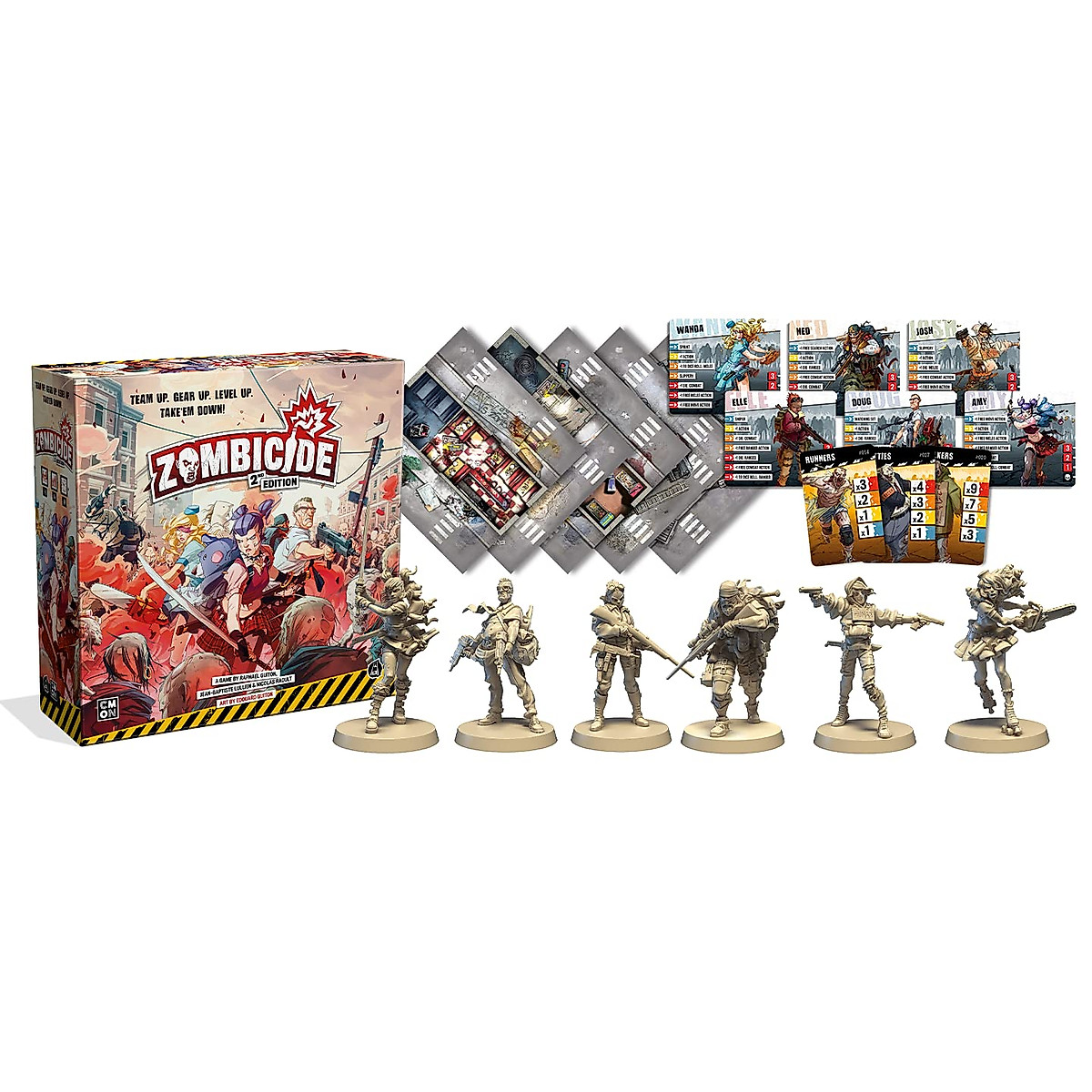 Zombicide 2nd Edition Strategy Board Game | Cooperative Game for Teens and Adults | Zombie Board Game | Ages 14+ | 1-6 Players | Avg. Playtime 1 Hour | Made by CMON