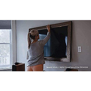 Deco TV Frames - Contemporary Silver Smart Frame Compatible ONLY with Samsung The Frame TV (32", Fits 2021-2023 Frame TV)