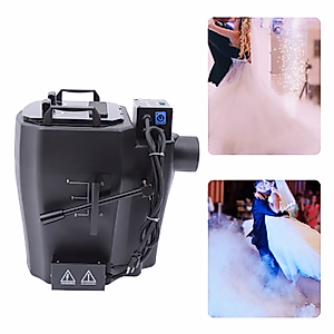Dry Ice Fog Machine Smoke Machine Low Lying Fog Machine with Tube for Indoor Outdoor Stage Wedding Party Club DJ Stage Effect Dry Ice Machine (6000W)