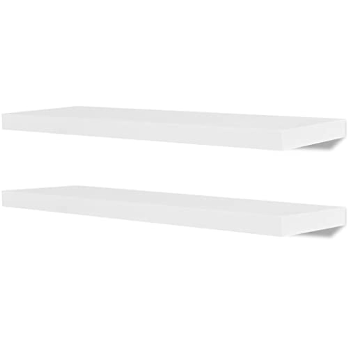 vidaXL 2X Storage Cube Floating Shelves Matte White Wall Mount Hanging Display