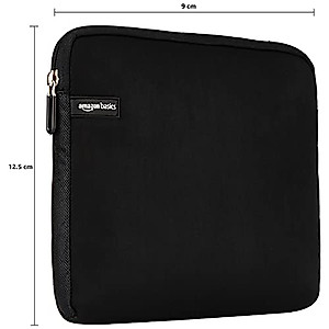 Amazon Basics 11.6-Inch Laptop Sleeve, Protective Case with Zipper - Black