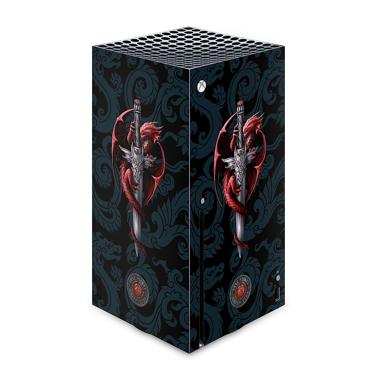 Head Case Designs Officially Licensed Anne Stokes Dragon Dagger Art Mix Matte Vinyl Sticker Gaming Skin Case Cover Compatible with Xbox Series X Console