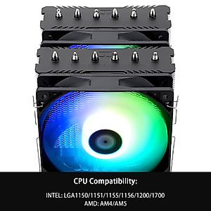 Thermalright Peerless Assassin 120 SE ARGB CPU Air Cooler, 6 Heat Pipes CPU Cooler, Dual 120mm TL-C12C-S PWM Fan, Aluminium Heatsink Cover, AGHP Technology, for AMD AM4/AM5 Intel 1700/115X/1200