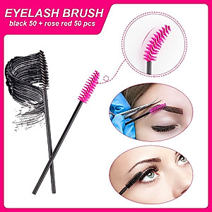 283 Pieces Makeup tools Kit Includes Plastic storage Organizer Box Hair Clips Eyeliner Brushes Mascara Wands and Lipstick Applicators For Lip (283A)